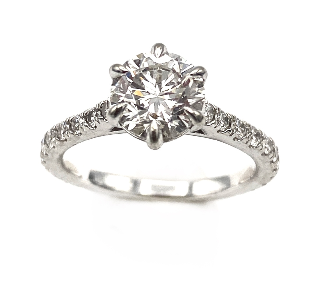 14k White Gold Diamond Engagement Ring | Sterling & Knight Jewelry & Pawn
