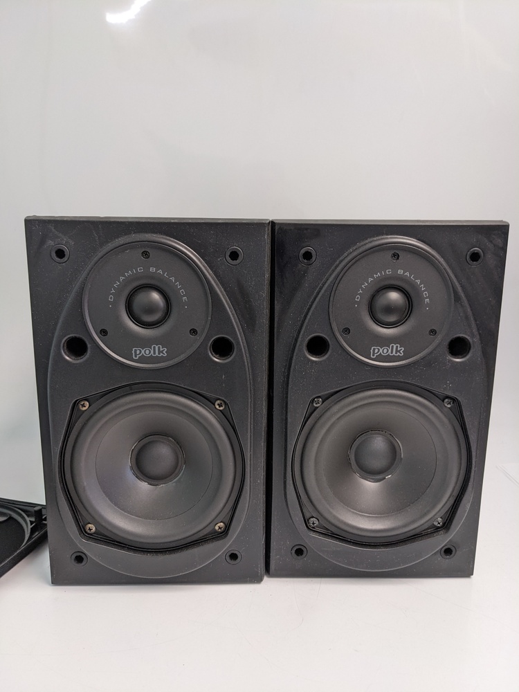 Polk Power Port Dynamic Balance Black Book Shelf Speakers | Sterling ...