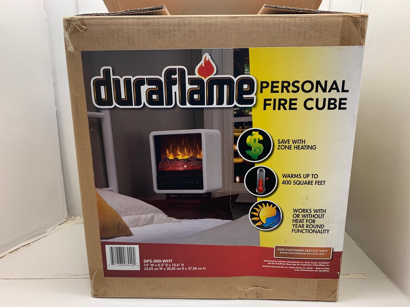 Duraflame Personal Fire Cube | Gas Furnace
