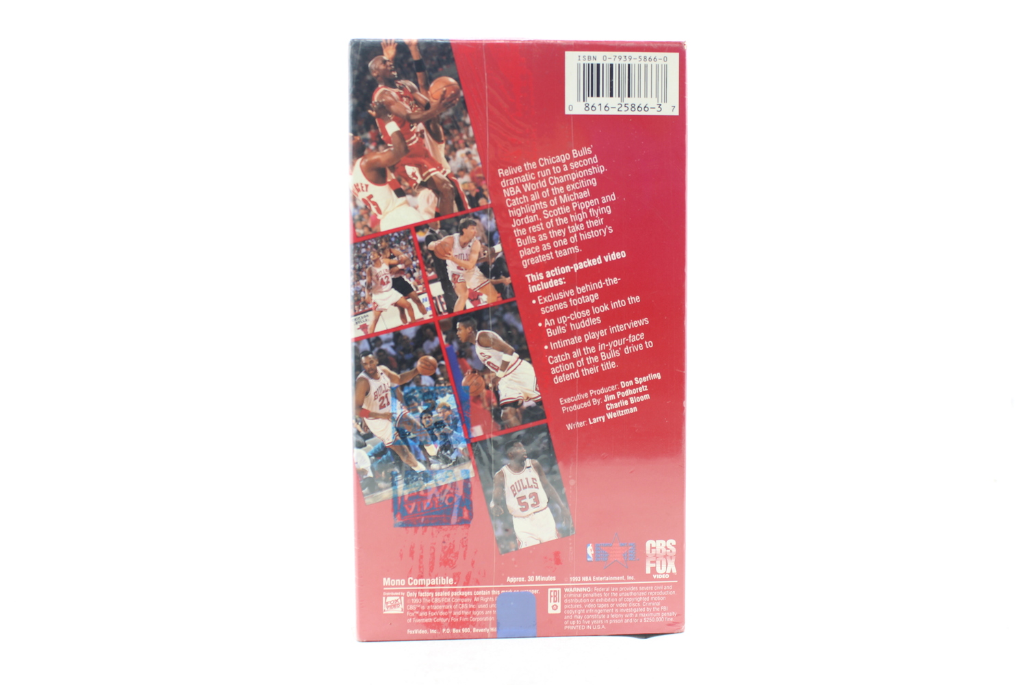 Untouchabulls Chicago Bulls 1991-1992 NBA Championship VHS 1993 Edition ...