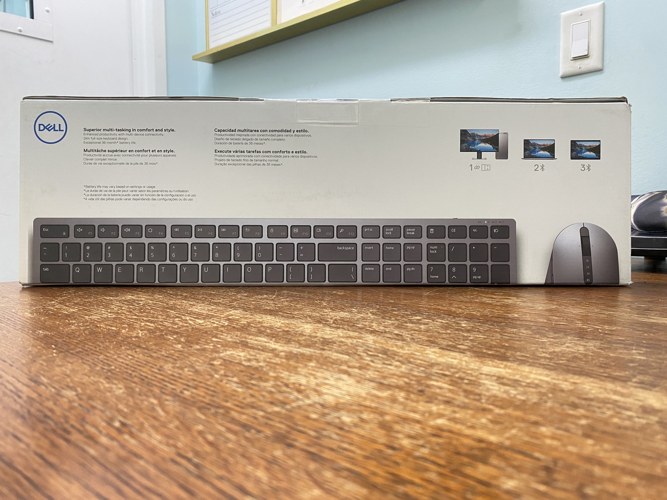 Dell KM7321W Premier Multi-Device Wireless Keyboard & Mouse Titan Gray ...