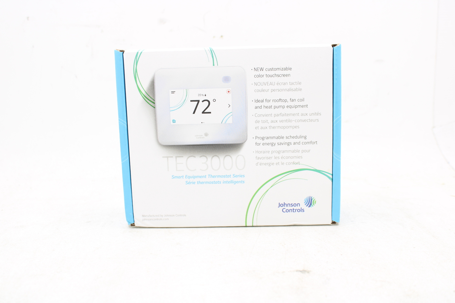 TEC3000 Color Series BACnet or N2 Networked Thermostat Controller w ...