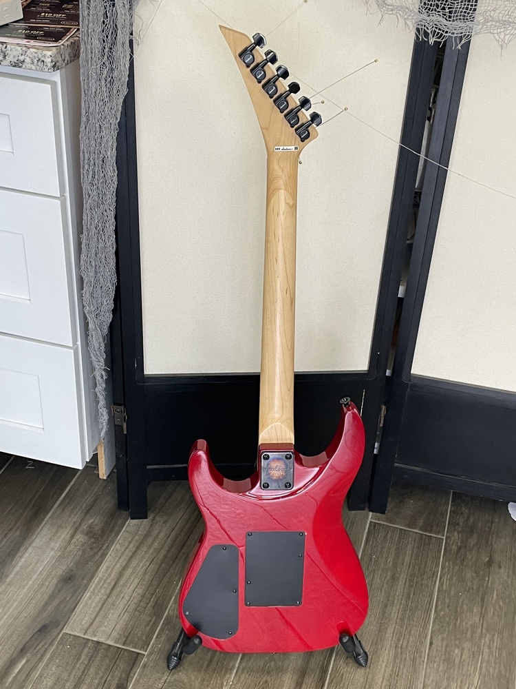 Jackson JS34Q Dinky DKA-M Transparent Red Electric Guitar | Sterling ...