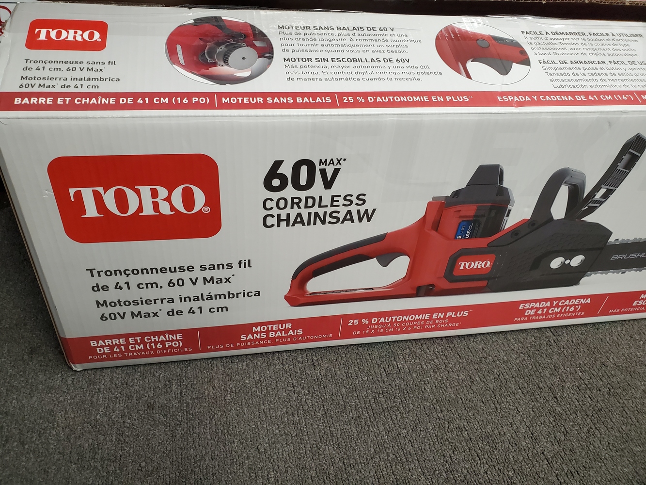 Toro Flex-Force 16" Cordless Electric Chainsaw | Sterling & Knight ...