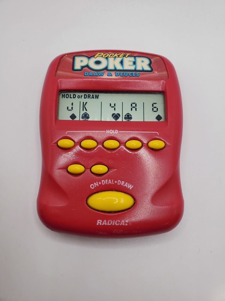 Radica Pocket Poker Draw & Deuces Electronic Handheld Game 1997 | Sterling & Knight Jewelry & Pawn