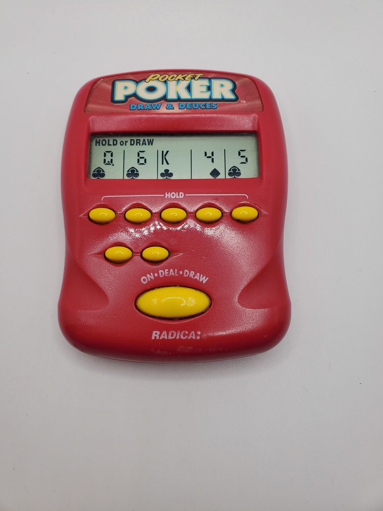 Radica Pocket Poker Draw & Deuces Electronic Handheld Game 1997 | Sterling & Knight Jewelry & Pawn