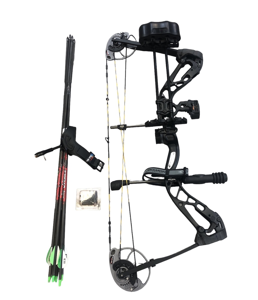 DIAMOND ARCHERY (R) hand Compound bow SB-1 w/ New Arrows- pre-owned ...