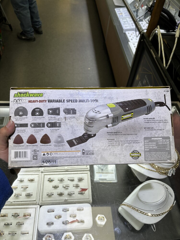 Performax Shockwave 2.5AMP Heavy-Duty Variable Speed Multi-Tool ...