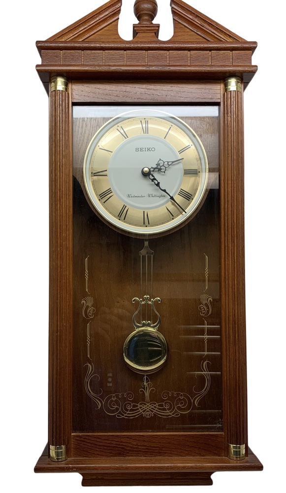 SEIKO Regal Oak Wall Clock with Pendulum | Sterling & Knight Jewelry & Pawn