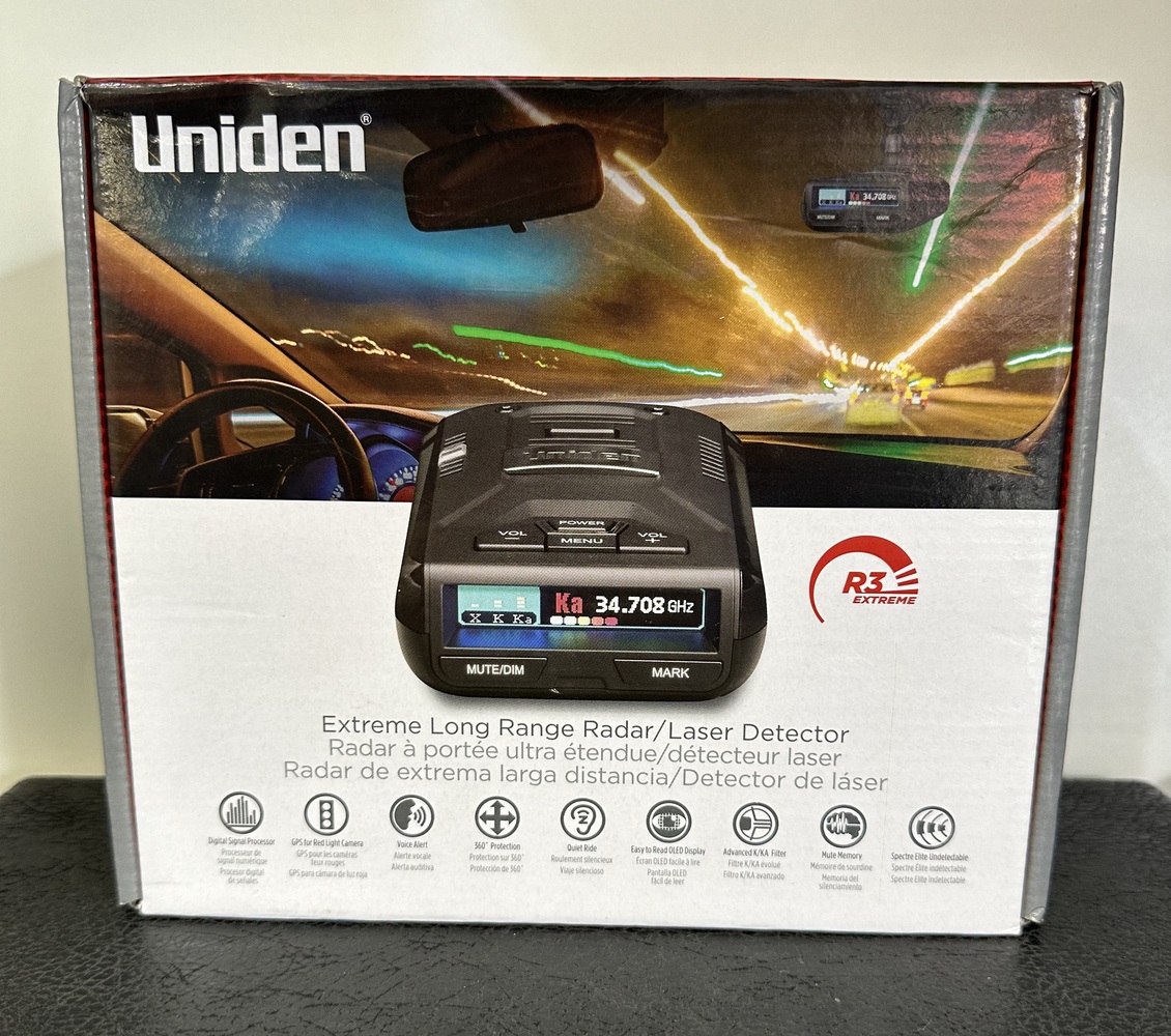 UNIDEN R3 EXTREME LONG RANGE RADAR/LASER DETECTOR w/ BUILT-IN GPS ...