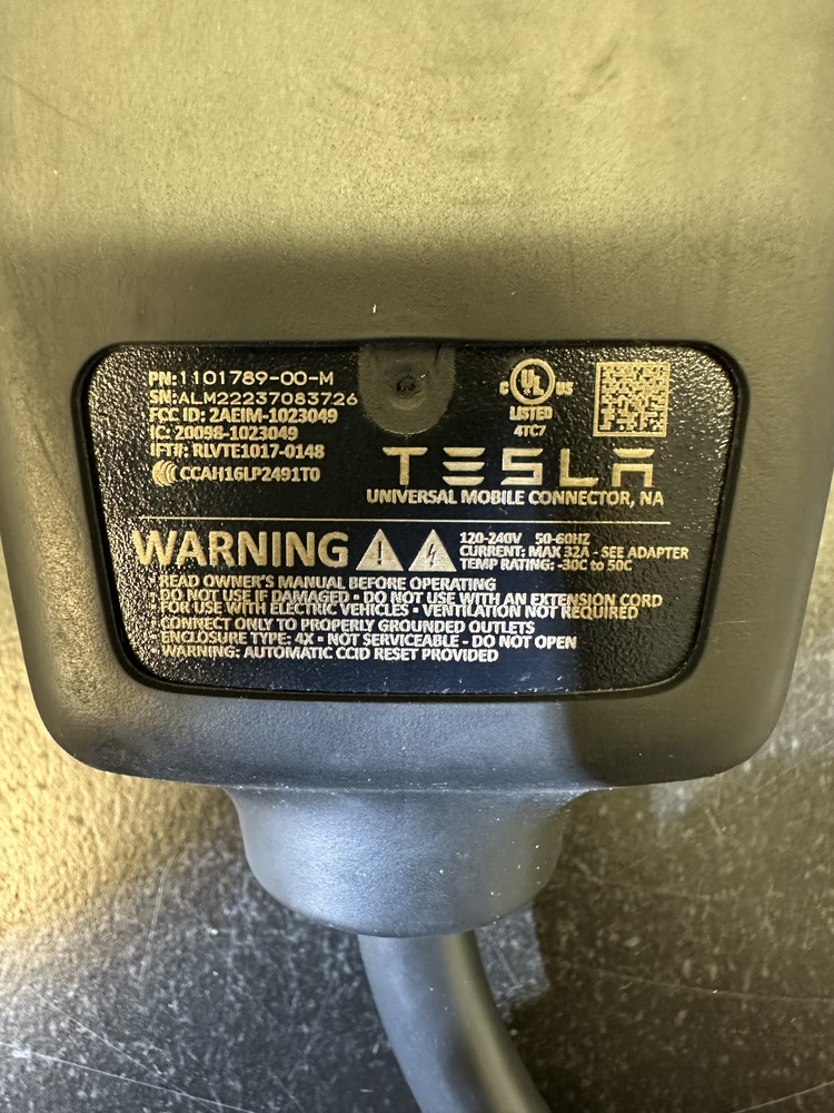 OEM ORIGINAL Tesla Charging Cable Gen 2 for Model S 3 X Y Home Charger ...