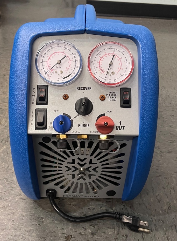 PROMAX RG5410A Air Conditioning Recovery Unit HVAC Freon Refrigerant ...