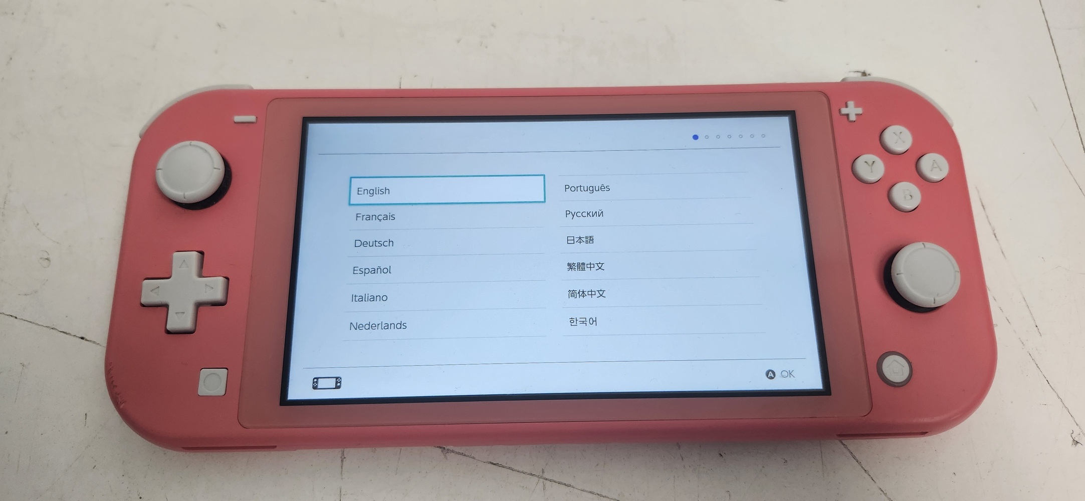 Nintendo Switch Lite Coral Pink Handheld Console w/ Charger Model HDH ...